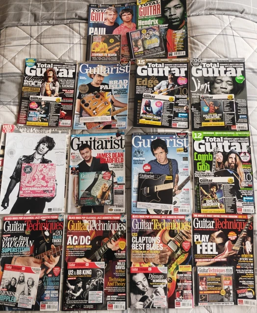 GUITAR MAGAZINES BUNDLE with CDs Total Guitar Guitar Techniques ...