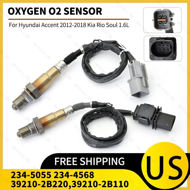 2PCS UPSTREAM + Down Oxygen O2 Sensor For 2012-2017 Kia Soul 1.6L ...