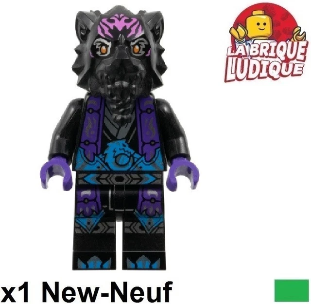 LEGO MINIFIGURE NINJAGO Lord Ras Head Wolf Wolf Dark Purple Dress ...