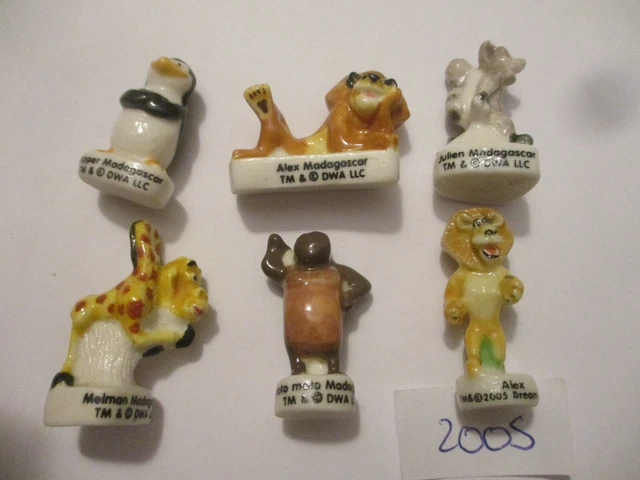 LOT 6 FÈVES série madagascar lion 2005 DWA LLC EUR 3,90 - PicClick FR