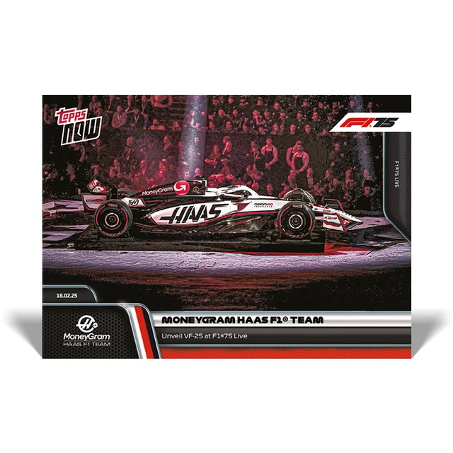 TOPPS NOW FORMULA 1 2025 - Card 007 - MoneyGram Haas F1 Team - Pre-Sale ...
