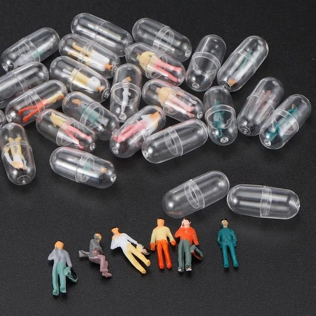 SHELL FIGURINES PLASTIC Pill Container Capsule Villain Capsule ...