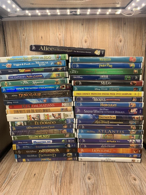 LOT OF 41 DVD Movies All Disney Animated Live Action Family Kids £56.06 ...