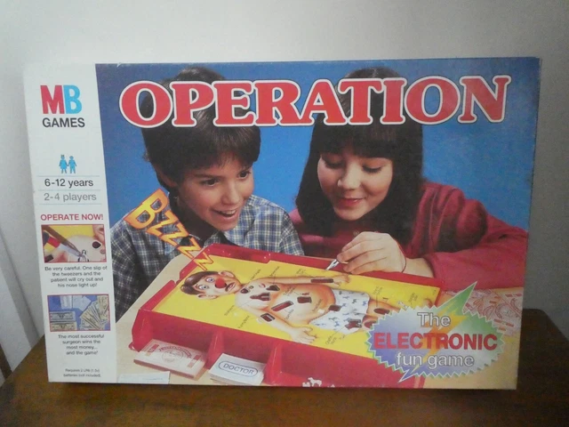 VINTAGE OPERATION BOARD Game By MB Games 1995 VGC Condition 100% ...