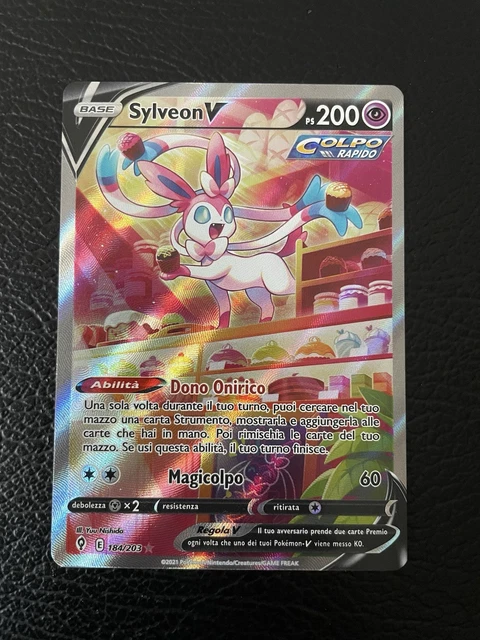 CARTA POKEMON SYLVEON V 184/203 Evoluzioni Eteree Ita EUR 135,00 ...