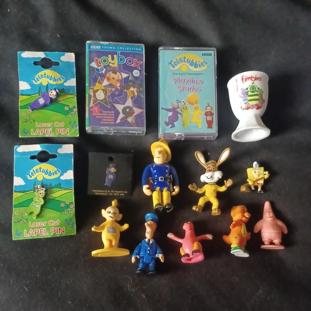 VINTAGE 90S BUNDLE Teletubbies Fireman Sam Barney The Dinosaur Roary ...