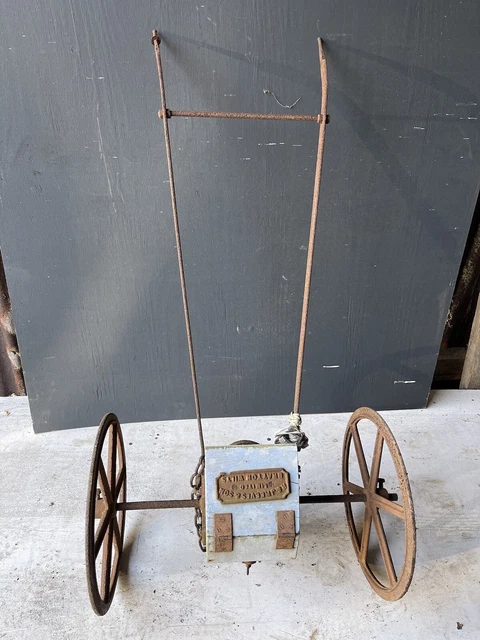 ANTIQUE GARDEN SEED spreader £100.00 - PicClick UK