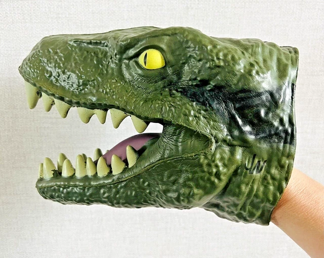 JURASSIC PARK WORLD Velociraptor Raptor Head Hasbro Dinosaur Hand Glove ...