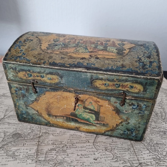 COFFRET ANCIEN ARTE Povera Style XVIIIè Napoléon III EUR 96,00 ...