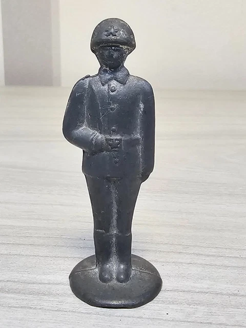 VINTAGE TIN TOY Soldier of USSR Army WW2 Metal Figures 1970's Soviet ...