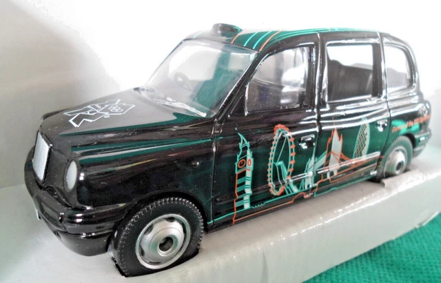 CORGI 1:36 2012 TY85907 London Black LTI TX1 Taxi Cab Olympics Hackney ...