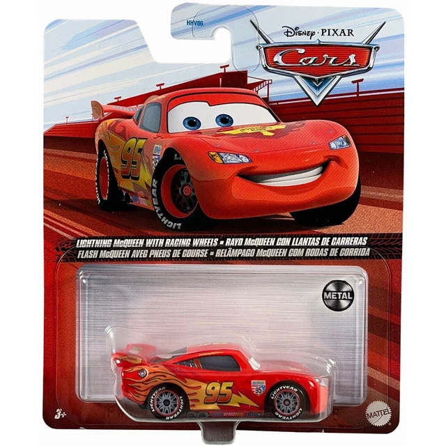 LIGHTNING MCQUEEN WITH Racing Wheels #95 Disney Pixar Cars 2 Mattel 1: ...
