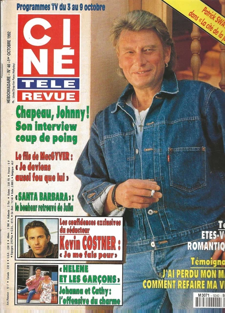 CINÉ TÉLÉ REVUE n° 40 (1992) - Johnny Hallyday EUR 5,00 - PicClick FR