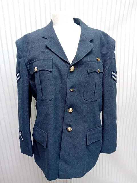 VINTAGE RAF MENS POLICE UNIFORM JACKET With Badges 1954 Height 167 ...