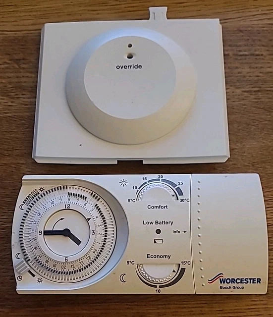 GENUINE WORCESTER BOSCH MT10 RF wireless twinstat Roomstat Thermostat ...