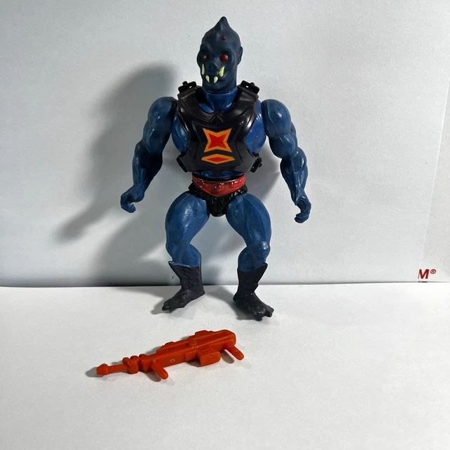 VINTAGE MATTEL HE Man MOTU Webstor Soft Head Action Figures With gun ...