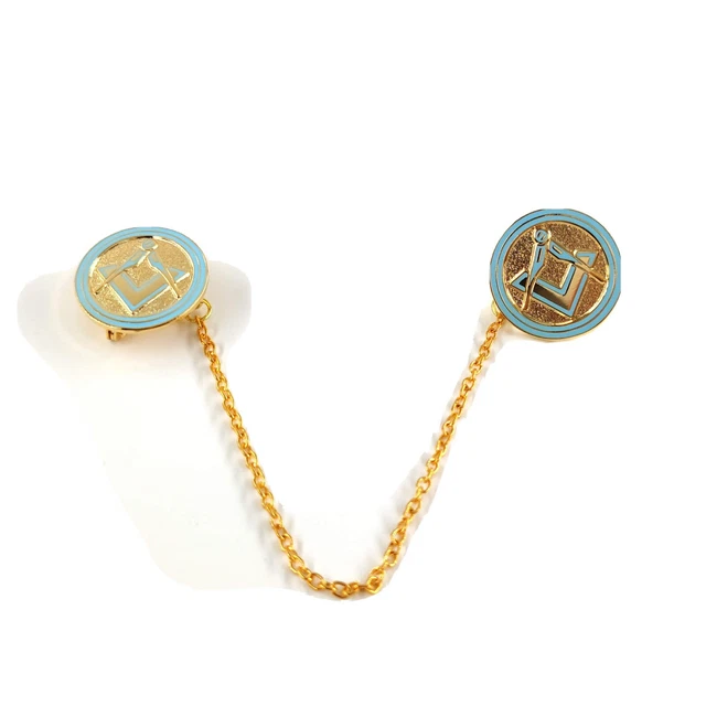 LADY FREEMASONS GOWN Clip Regalia Ladies Masonic Gown Clip with Chain ...