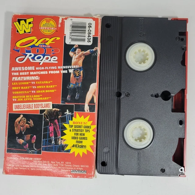 VINTAGE WWF OFF The Top Rope VHS 1995 Coliseum Video, NWO Stickers On ...