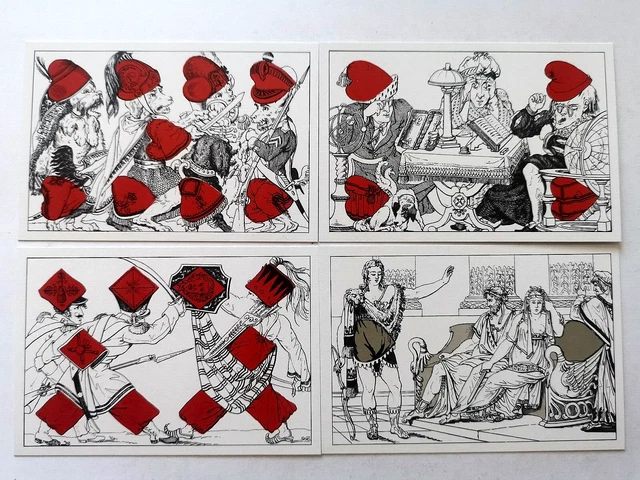VINTAGE PLAYING CARDS Transformation Louis Atthalin Wide 52 &3A Uk Post ...