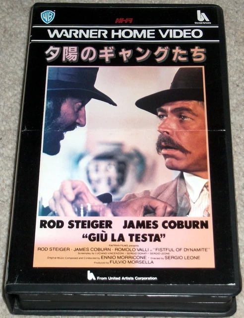 ROD STEIGER A FISTFUL OF DYNAMITE James Coburn JAPAN VHS Japanese ...
