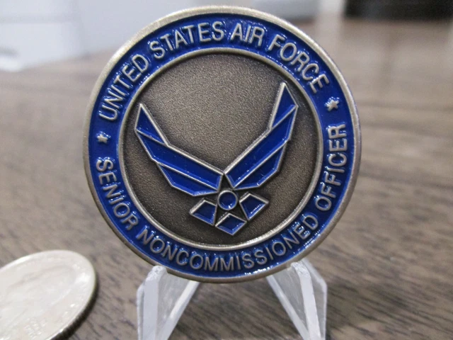 SENIOR NONCOMMISSIONED OFFICER USAF Challenge Coin #4993 £6.67 ...