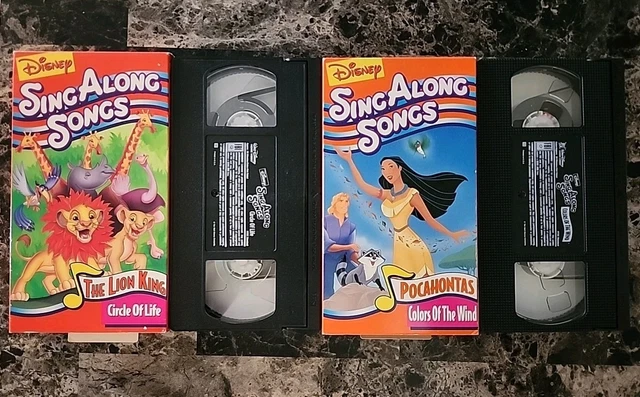 DISNEY SING ALONG Songs Pocahontas Colors Of The Wind Lion King Circle ...