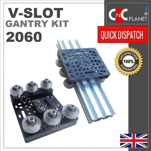 V-SLOT 2060 EXTRUSION Profile Gantry Plate Kit Cnc Router Actuator X Y ...
