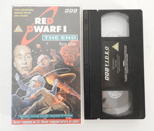 VINTAGE VHS CASSETTE Tested - Red Dwarf The End First Series Byte One ...