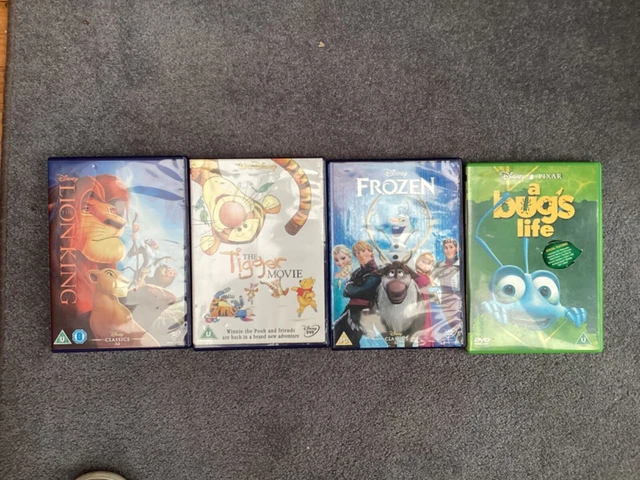 BUNDLE 4 CHILDREN'S Disney Dvds - Frozen/Lion King/The Tigger Movie/A ...