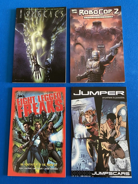 4 X SCI-FI Movie Comic Adaptions. Species, Robocop 2, Jumper, 8 Legged ...