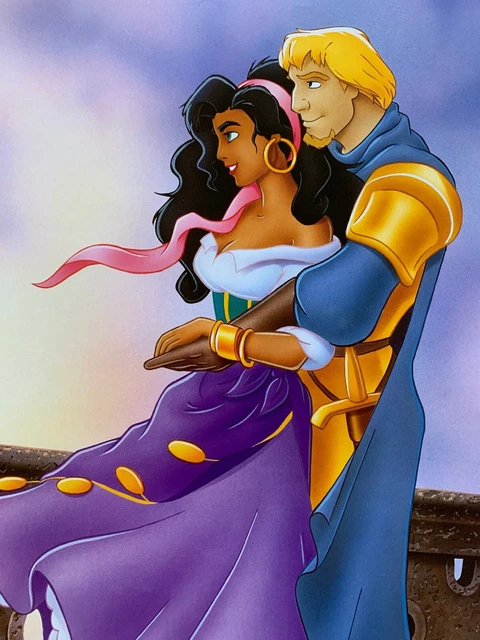 DISNEY’S HUNCHBACK OF Notre Dame Esmerelda and Prince Movie Poster New ...