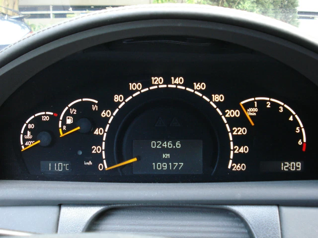 MERCEDES W220 INSTRUMENT cluster complete failure - speedometer repair ...