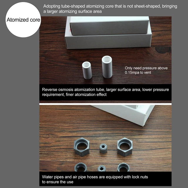 (M1 12/16MM 11CM)AQUARIUM Atomizer OuterTank CO2 Atomizer Carbon ...