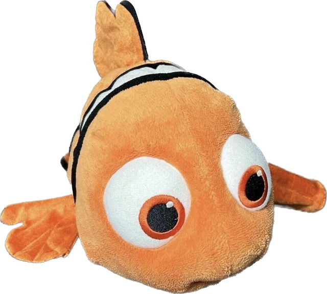 FINDING NEMO MARLIN Dad Soft Plush Toy Disney Store Stamped Clown Fish ...