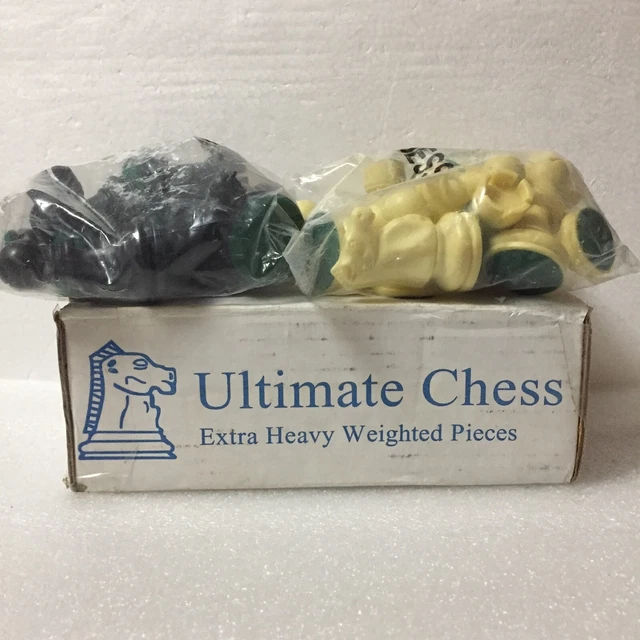 VINTAGE ORIGINAL ULTIMATE Chess Set - EXTRA HEAVY WEIGHTED 3 5/8