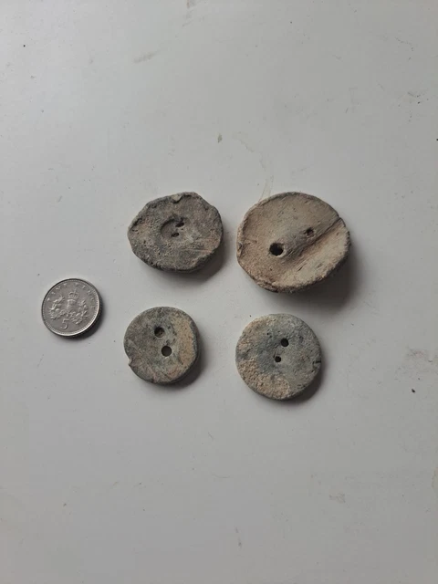 ROMAN - MEDIEVAL Lead Buttons Metal Detecting Find £1.13 - PicClick UK