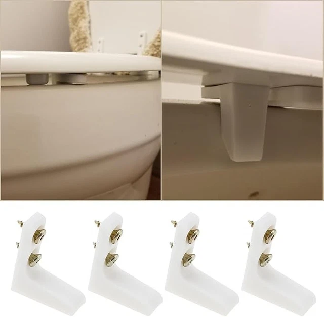4 PAIRS TOILET Seat Stabilisers Wobbly Loose Buffer Bumpers No Slipping ...