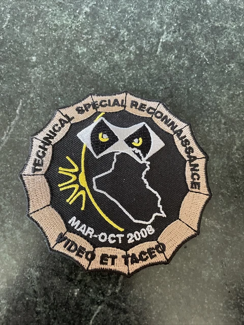TECHNICAL SPECIAL RECONNAISSANCE PATCH Iron On RARE TACTICAL Iraq OEF ...