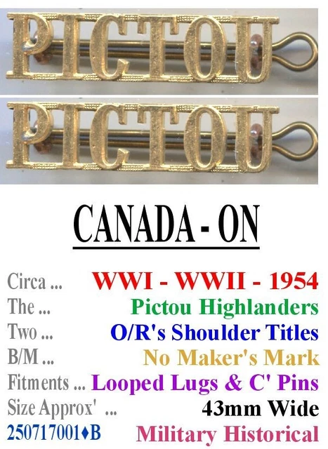 Canada, Original Period Items, WW II (1939-45), Militaria, Collectibles ...