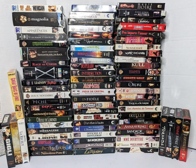 VHS MOVIES LOT. FRENCH Version. All Tested and in good Condition ...
