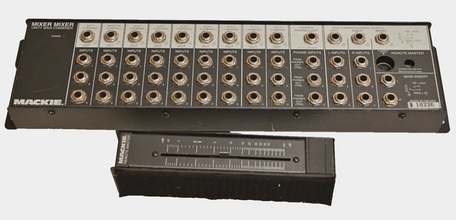 MACKIE MIXER MIXER Unity Gain Combiner w/ Remote Master Untested $129. ...