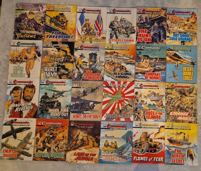 24X COMMANDO War Comics Issue number range 1765 - 1794 Job Lot Bundle ...