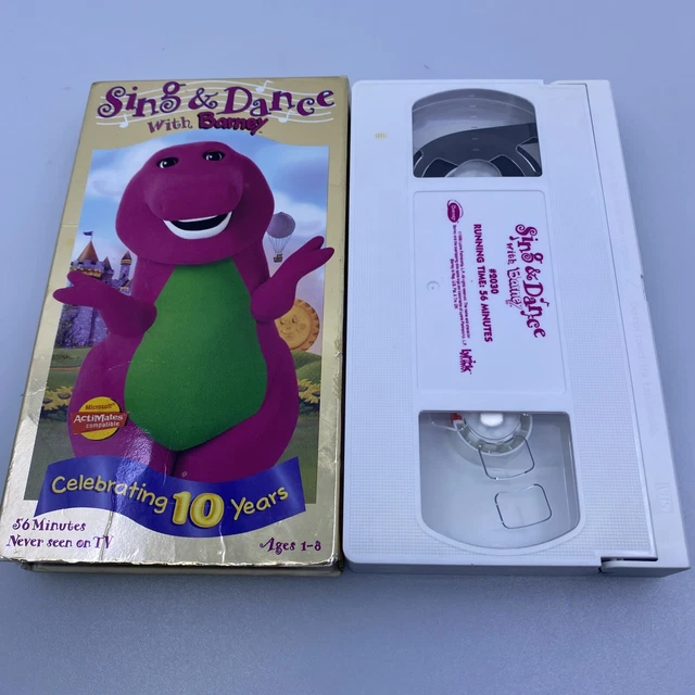 Barney Sing And Dance With Barney Vhs Celebrating 10 Years 1999 Free