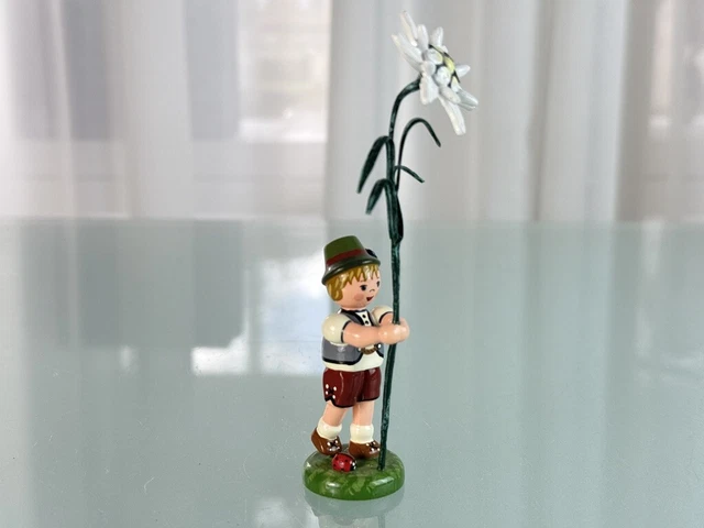 FIGURINE DE COLLECTION Hubrig En Bois Erzgebirge 12 Cm. État Impeccable ...