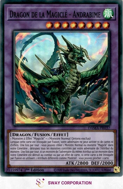 YU-GI-OH! : DRAGON de la Magiclé - Andrabime I DAMA-FR037 I Super Rare ...