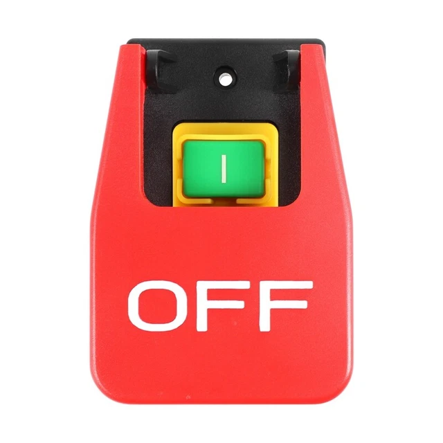 OFF-ON RED COVER Emergency Stop Push Button Switch 16A -Off ...