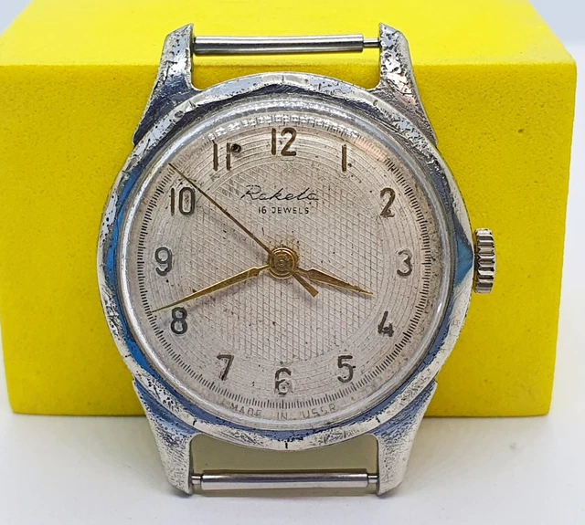 RAKETA VINTAGE USSR watch 1950s caliber 2609 16 jewels First issue EUR ...