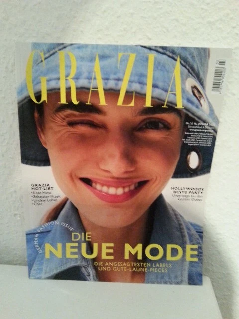 GRAZIA NR.3 JANUAR 2025 16.1.25 Zeitschrift Die neue Mode Hollywoods beste Party EUR 1,00 ...