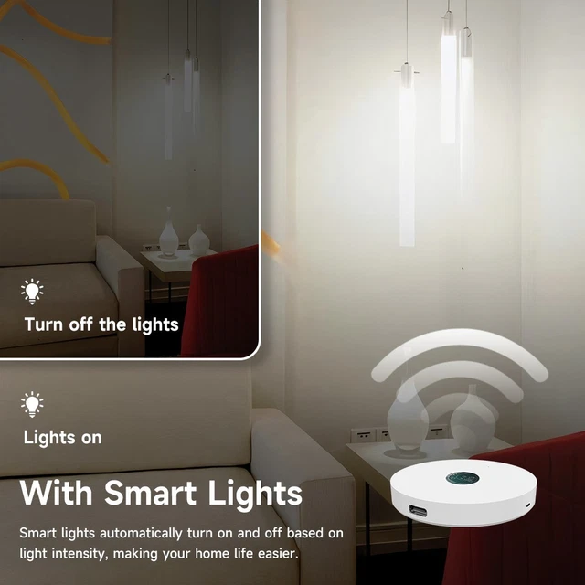 AUTOMATED LIGHT SENSOR for Tuya WiFi For ZigBee Smart Home Luminance ...