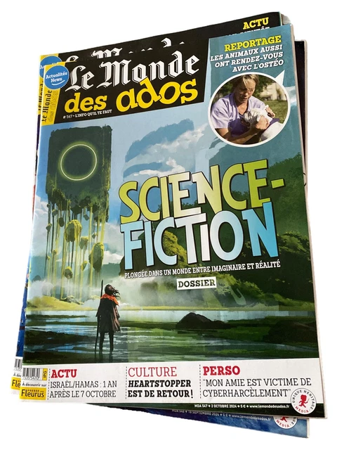 LE MONDE DES ados 547 Science-Fiction Jugendzeitschrift Okt 2024 EUR 4 ...